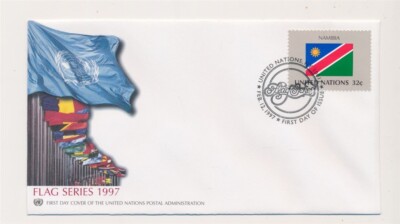 D349204 United Nations New York Bureau FDC Flag Series 1997 Namibia | eBay