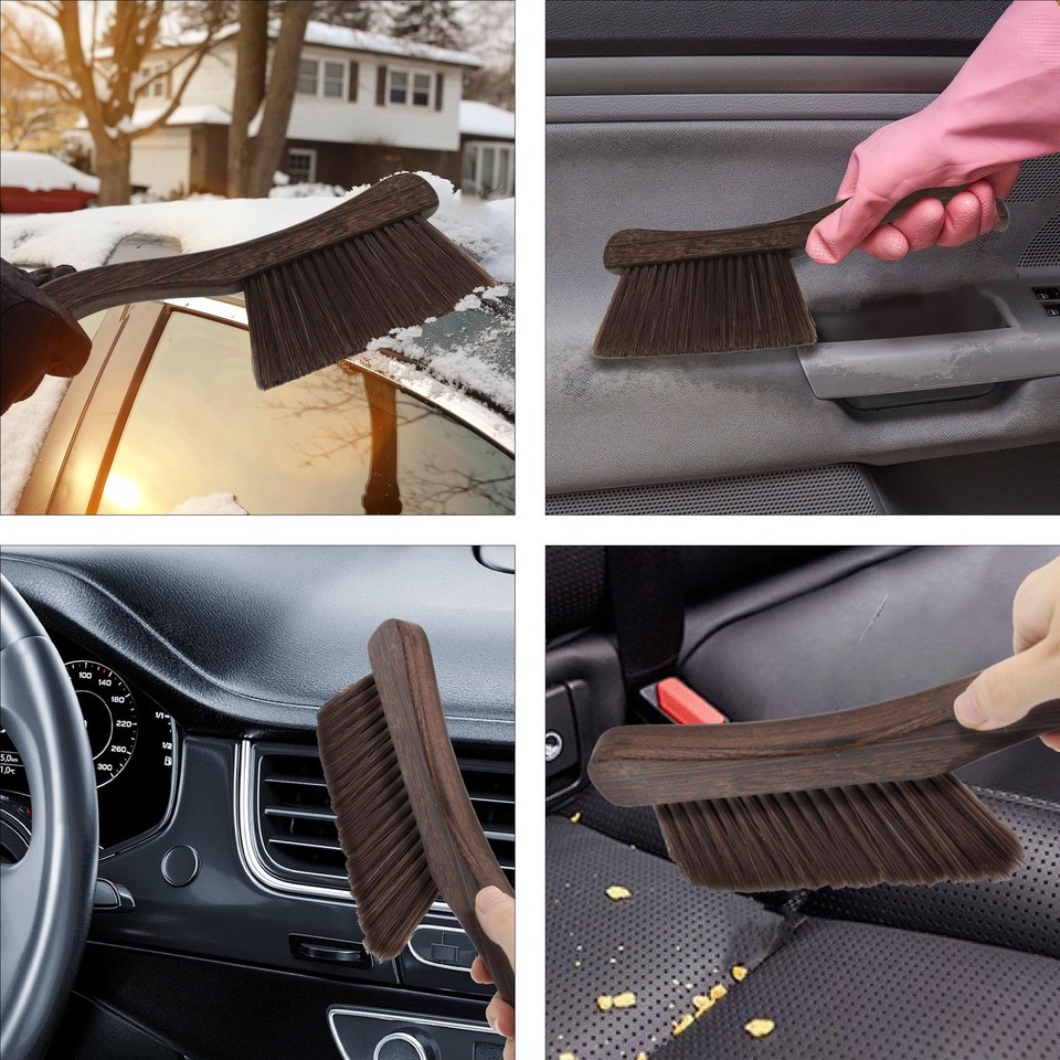 Hand Broom Dust Brush for Cleaning Dusting Soft Bristle Handheld ...