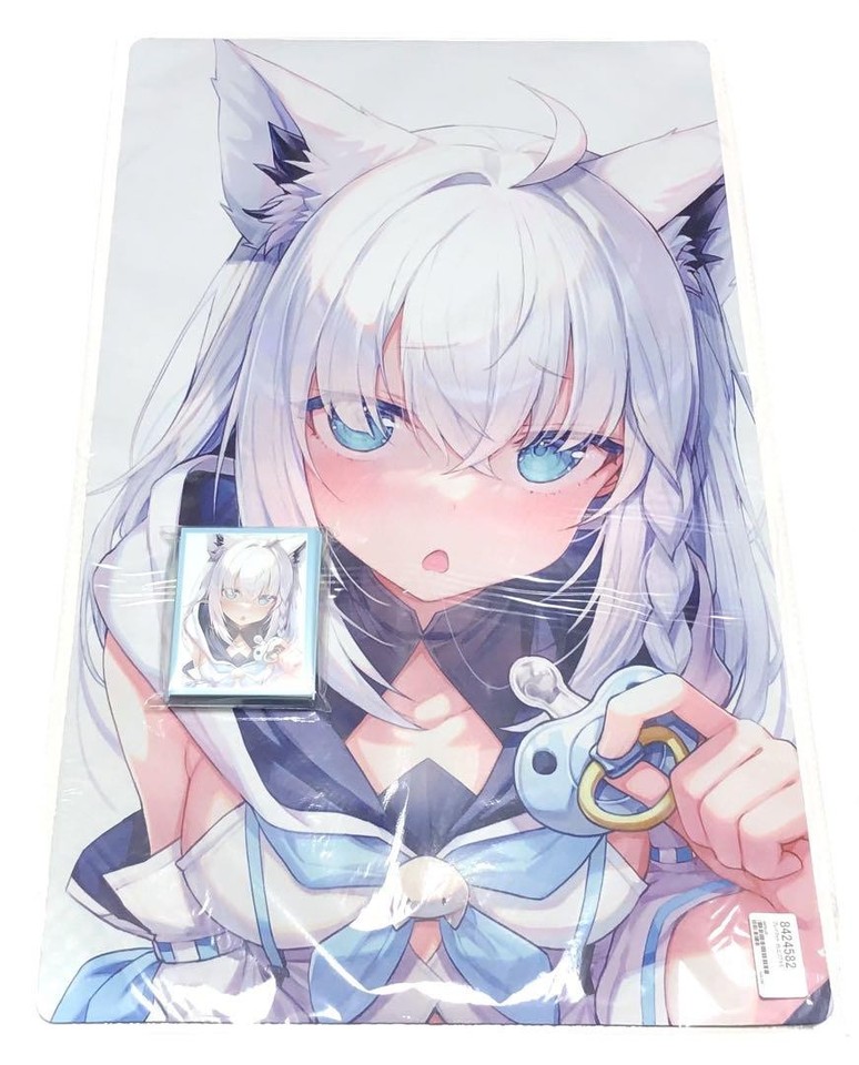 m7H Playmat hololive Shirakami Fubuki Sleeve Set 60pcs + Rubber 350× ...