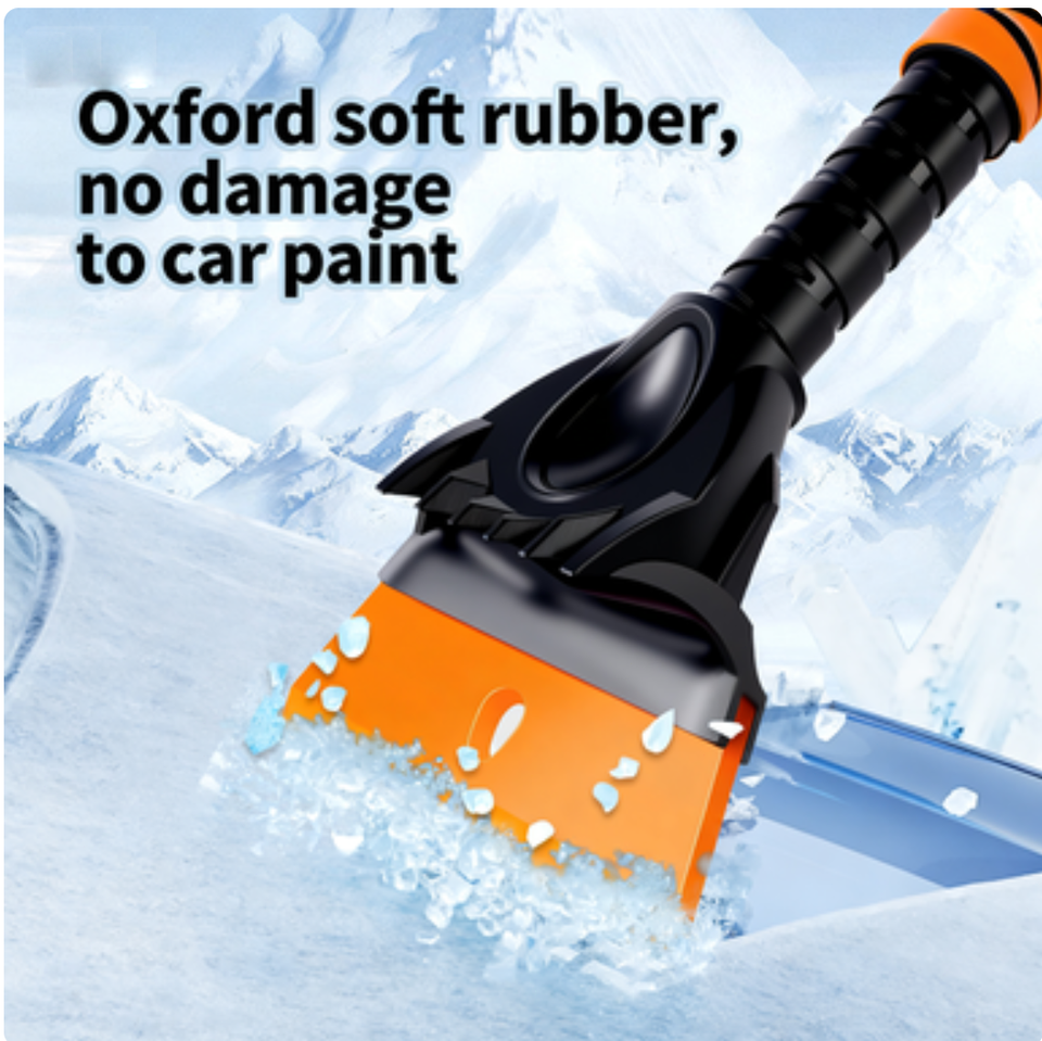 35.4″360°Rotating Extendable Snow Brush and Ice Scraper, Telescoping ...