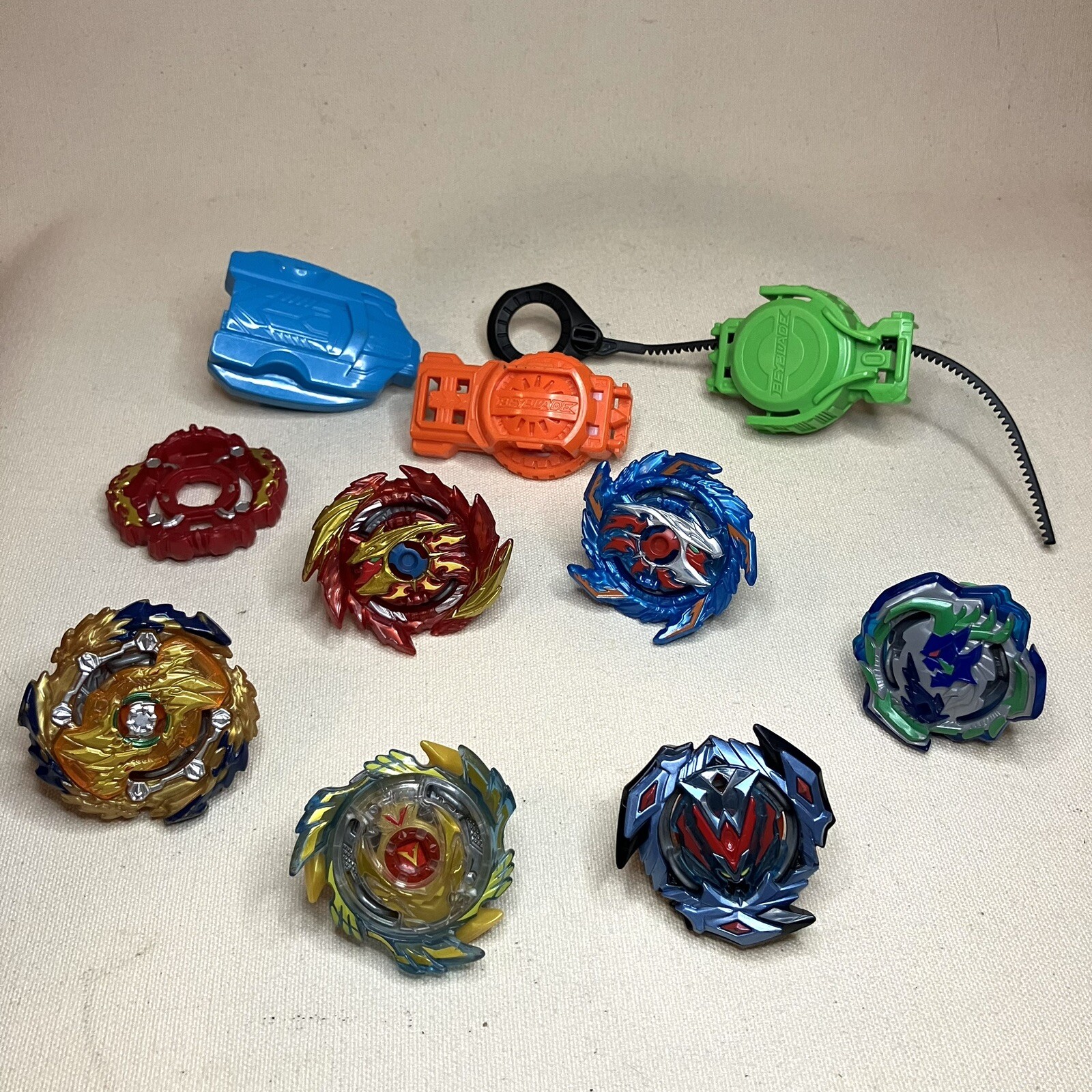 Beyblade Burst Hasbro Spinning Tops Beyblades lot of 6 With Parts | eBay