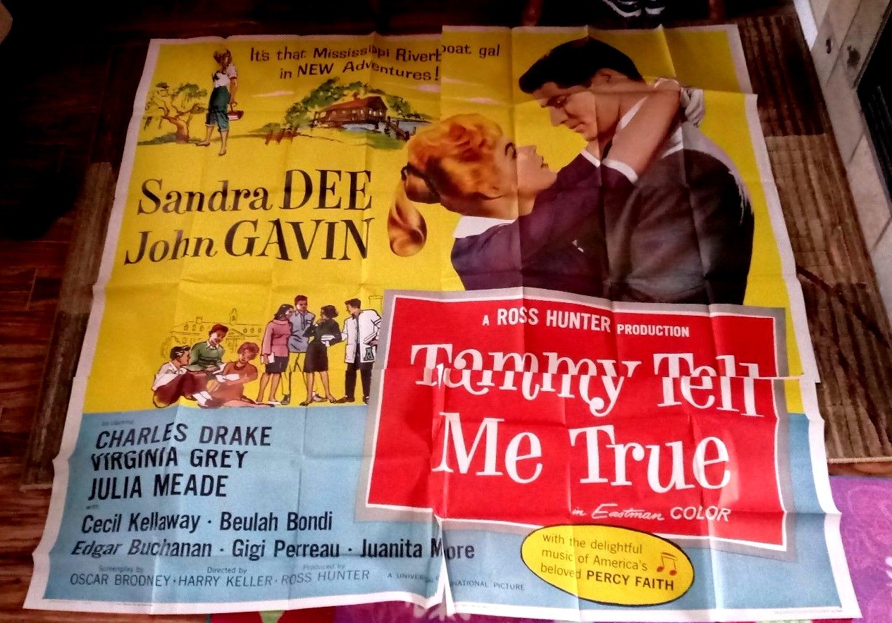 Tammy Tell Me True 6sh original movie poster 81x81 SANDRA DEE Virginia ...