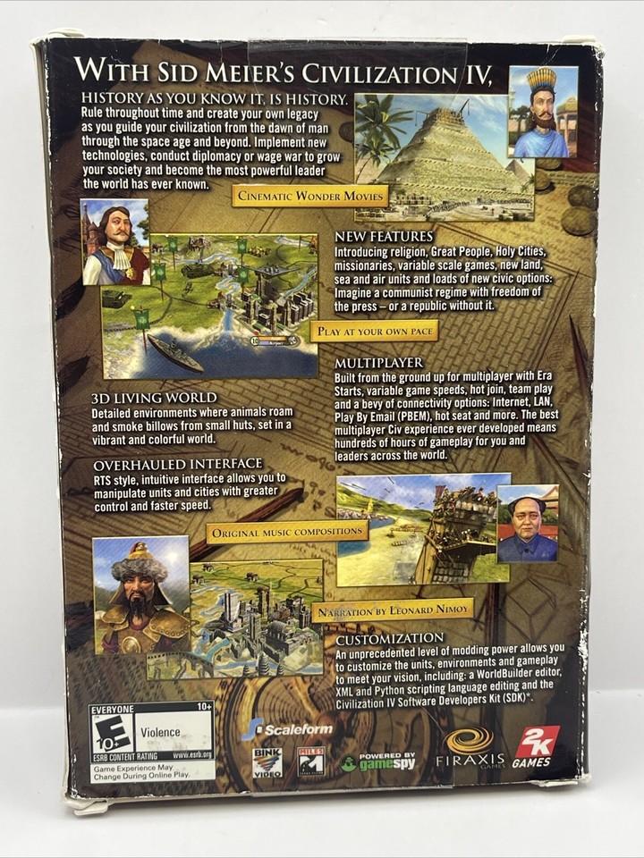 Sid Meier's Civilization IV Special Edition (PC CD-ROM, 2005) BRAND NEW ...