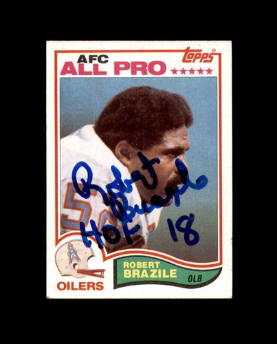 Robert Brazile Hand Signed 1982 Topps Houston Oilers Autograph | eBay