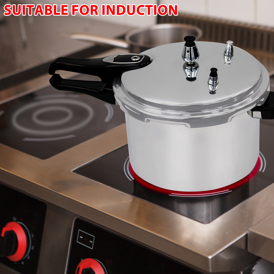 6 Litre Home Dual Handle aluminum Pressure Cooker Kitchen Catering ...