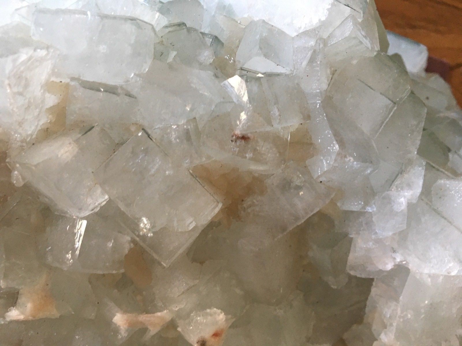 Apophyllite Geode Crystal Calcite Cluster Quartz Specimen White Clear ...