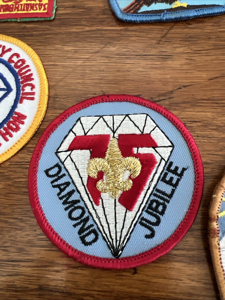 Lot of 12 Vintage Boy Scout Council Exposition 9 Patches 3 Scarfs Mint ...
