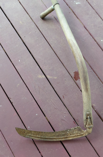 Vintage Antique 60” Long W/ 18” Blade Scythe Farm Sickle Hay Tool | eBay