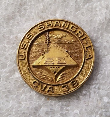 July 1971 U.S.S. SHANGRI-LA (CVA 38) Decommissioning Challenge Coin | eBay