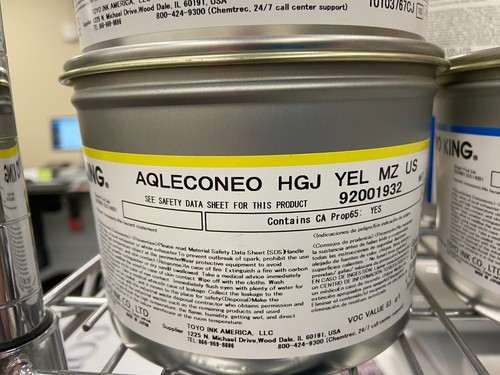 TOYO KING AQUALESS CMYK OFFSET PRINTING INK - AQLECONEO HGJ - 11 cans ...