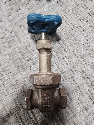 NIBCO T-135 Bronze Gate Valve 3/4 Threaded End, Rising Stem, Union ...