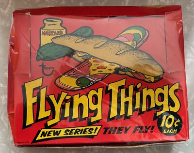 1967 Topps Scarce Vintage Airplane FLYING THINGS Red 10-Cent Display ...
