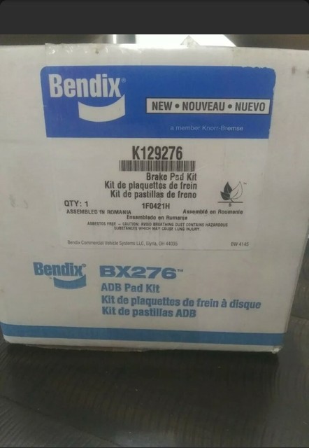 K129276 Bendix Air Brake Pad Set Bx276 for sale online | eBay