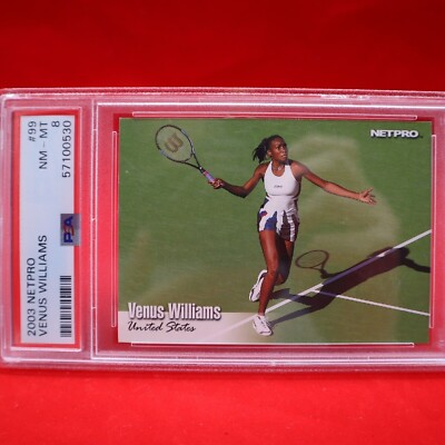 Venus WILLIAMS 2003 NETPRO #99 Rookie RC *SP* PSA 8 NM 1st PRINTED ...