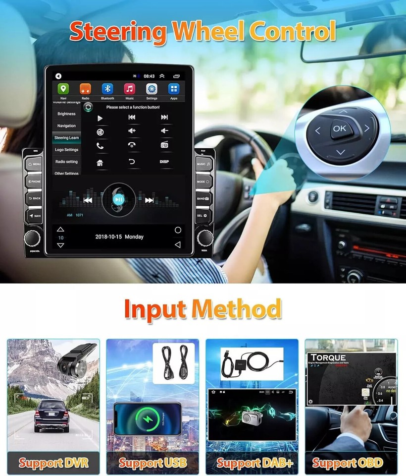 2004-2006 Scion xB Android 13 Apple CarPlay Car Stereo Radio GPS Navi ...