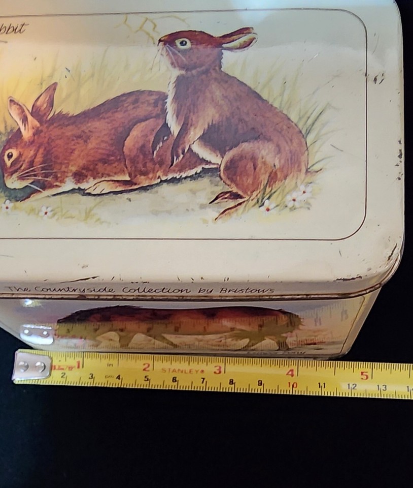 VINTAGE BRISTOW'S OF DEVON "COUNTRYSIDE "EMPTY TIN, CREDITON DEVON, 3 1 ...
