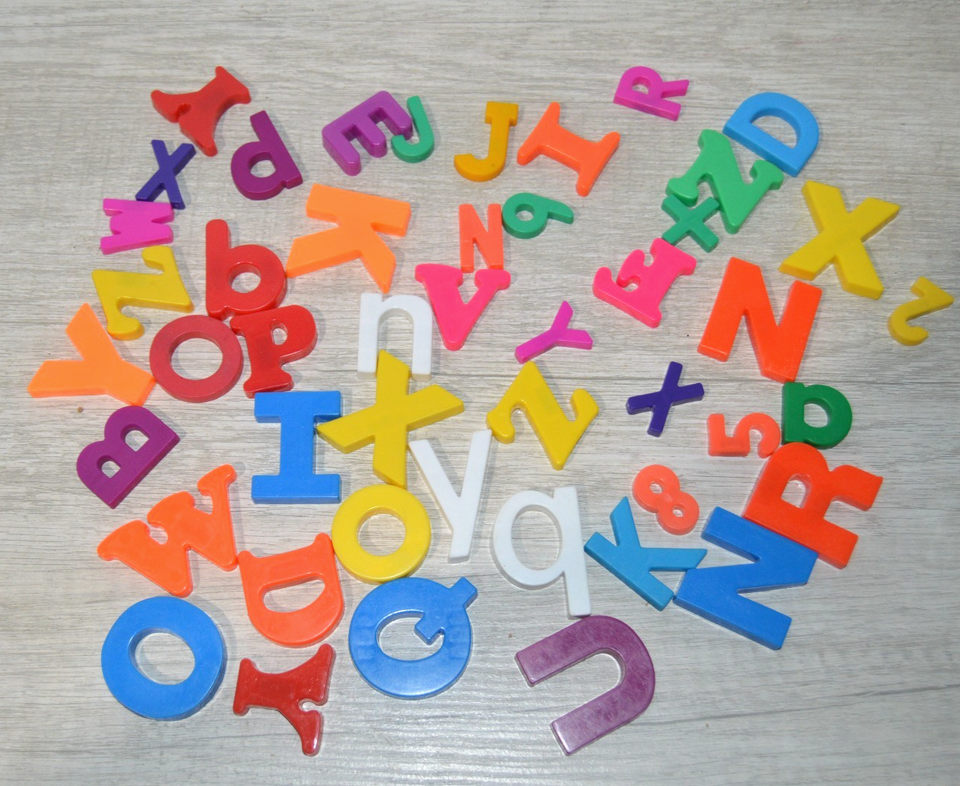 Vintage Alphabet Letters Magnets Numbers Refrigerator Lot | eBay