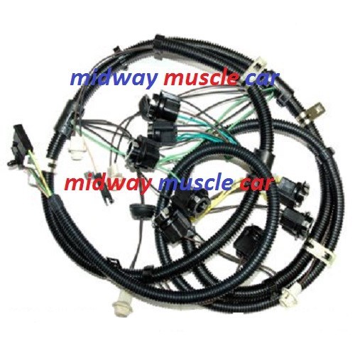 rear body panel tail light wiring harness 74 75 76 Pontiac Trans Am ...