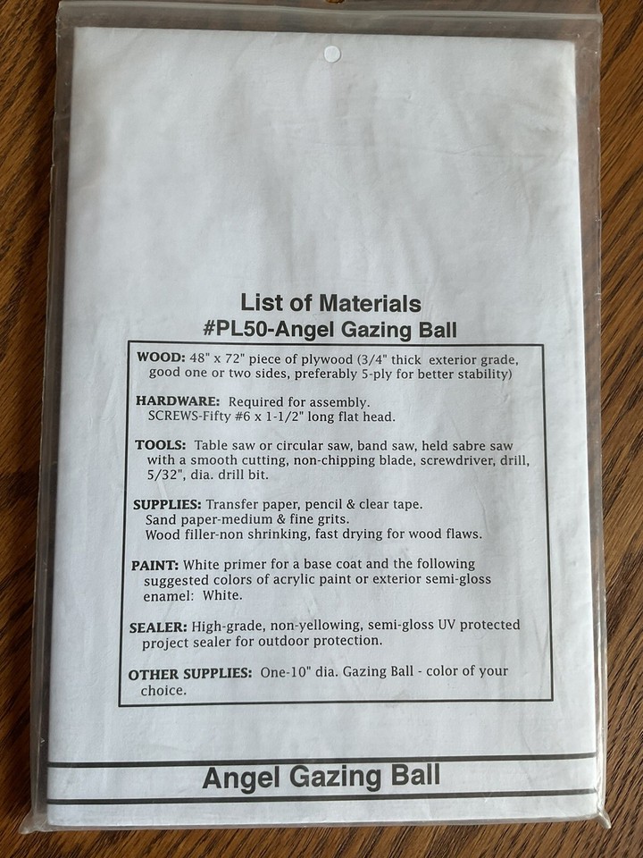 Angel Gazing Ball 40” PL30 Winfield collection Full sz Woodcraft ...