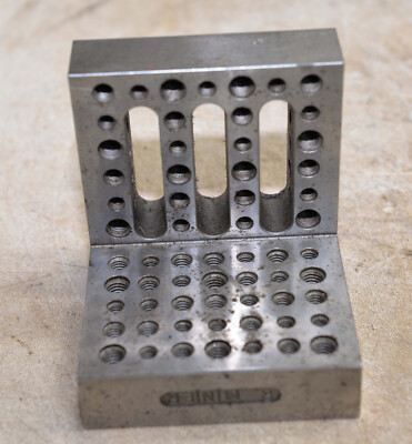 Precision angle plate R. Minier machinist lathe mill block tapped holes ...