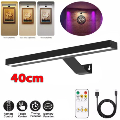 Wireless Picture Lights Dimmable Dartboard Light Rechargeable Art ...