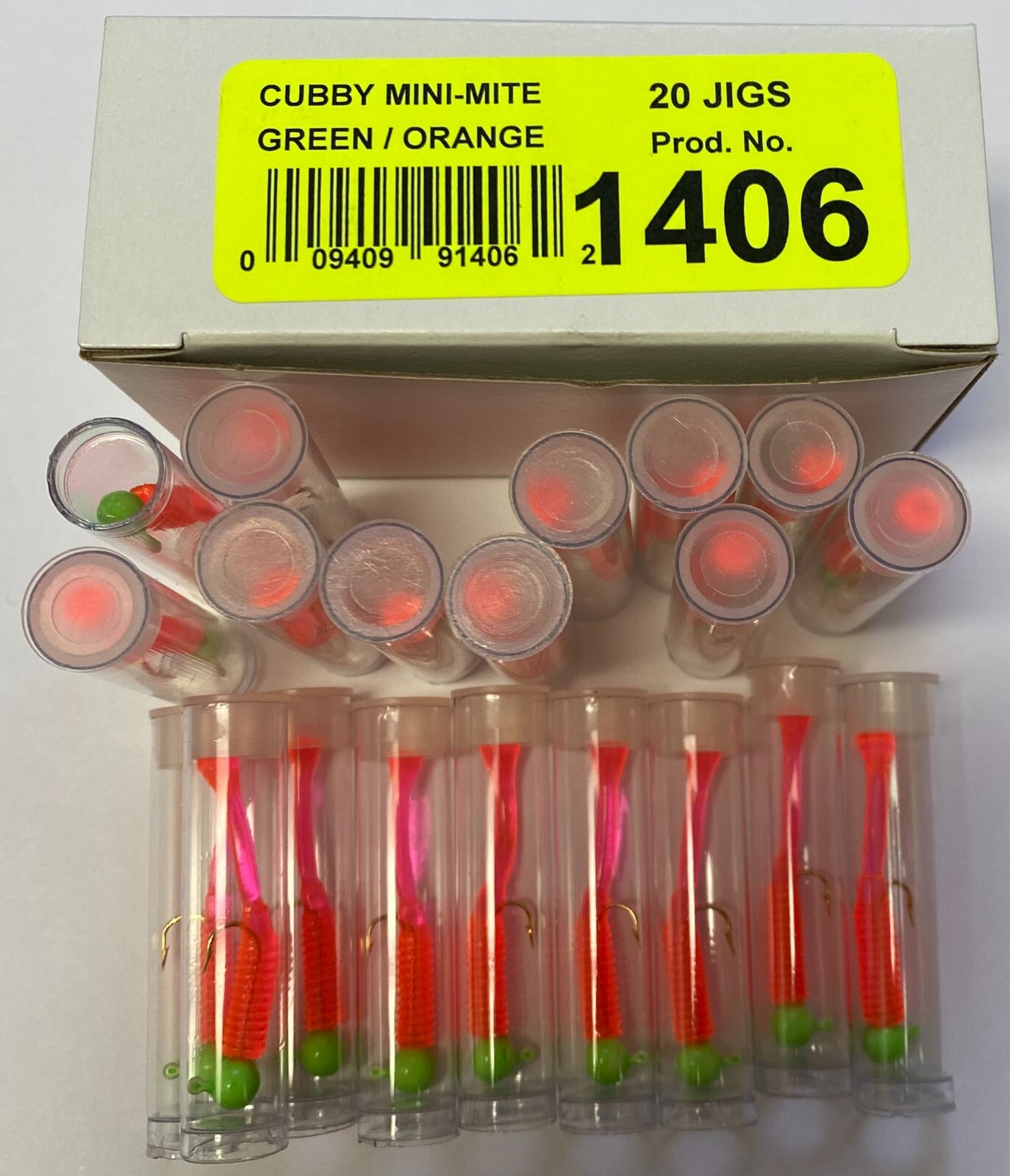 NEW CUBBY MIni-Mite 1/32oz Jig 20PK REFILL Green/Orange 1406 | eBay