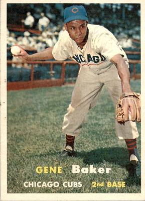 1957 Topps 176B Gene Baker COR EX #D385014 | eBay