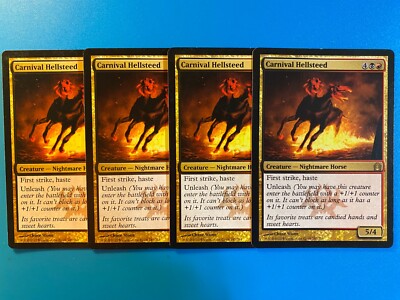 MTG 4x Carnival Hellsteed Return to Ravnica Modern Magic the Gathering ...