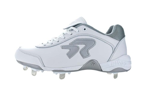 Ringor Dynasty II Women's Softball Spike WHITE | SILVER SZ 8 | eBay