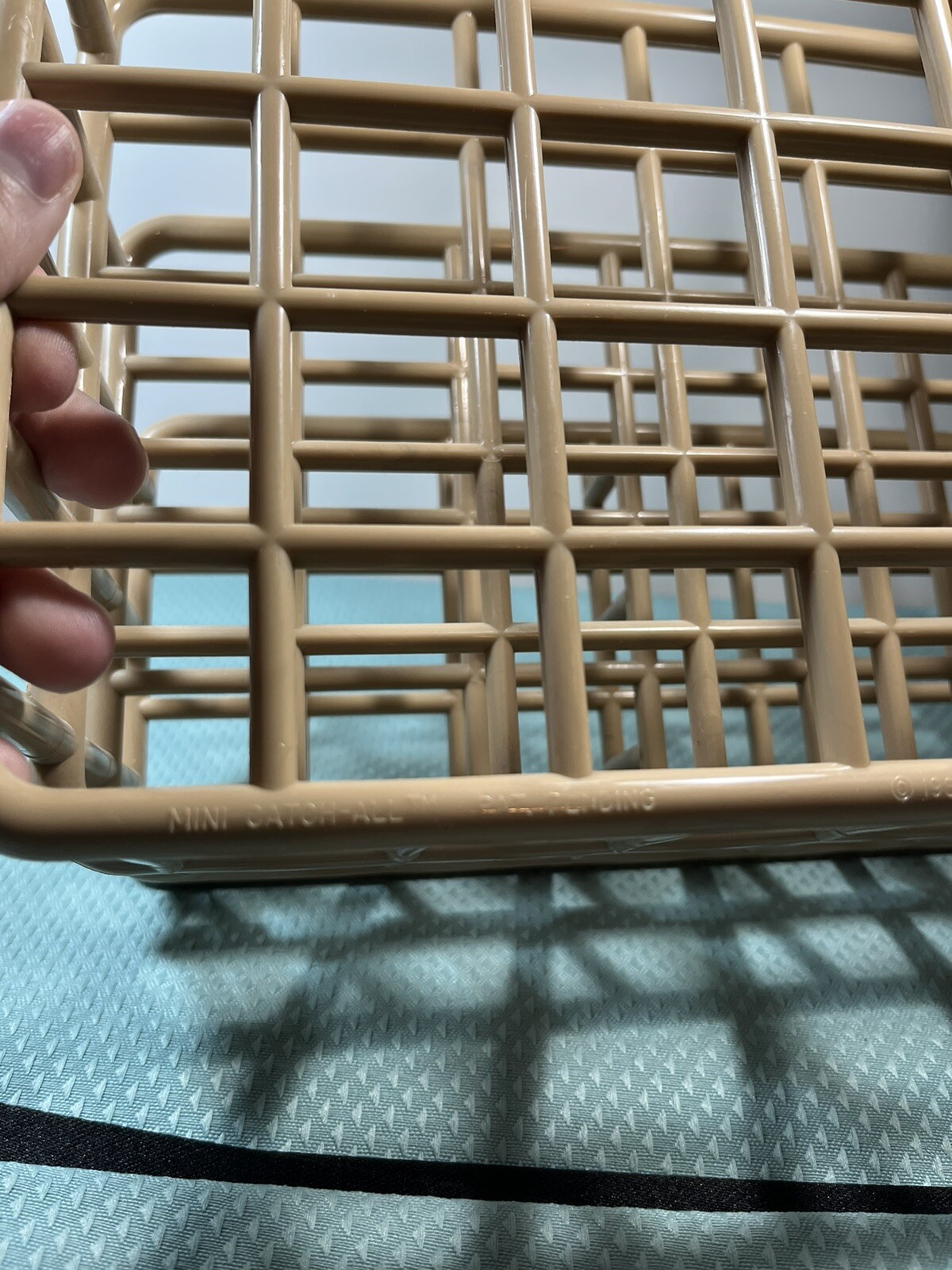 Yaffa Desk Organizer Tan Shelf Catch All Wall Mount Vintage 1983 Retro ...