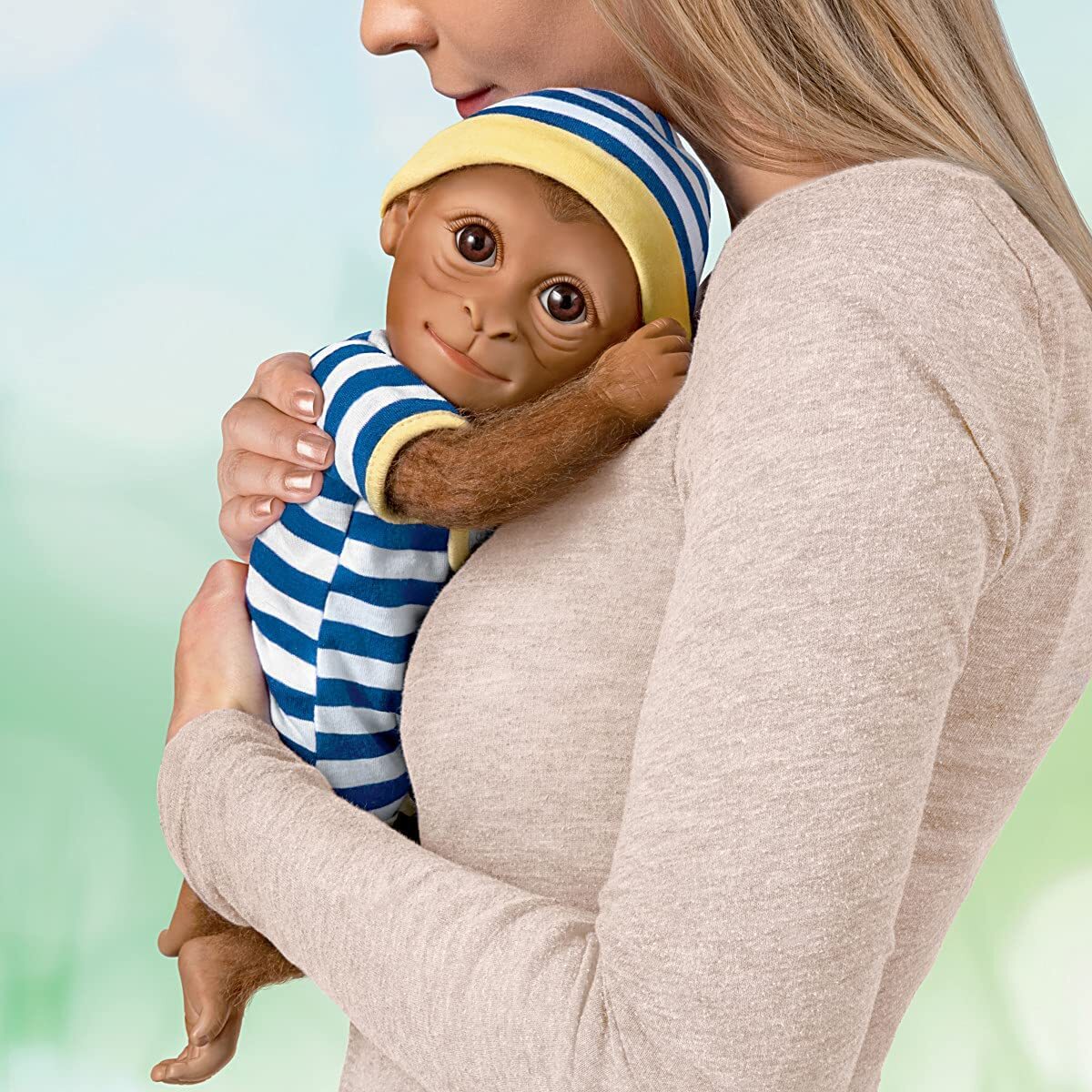 Ashton-Drake Galleries Kirby Monkey Baby Doll Lifelike Realistic Mohair ...