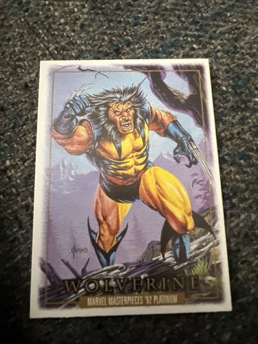 2024 Marvel Masterpieces 1992 Platinum Leather Card #94 Wolverine | eBay