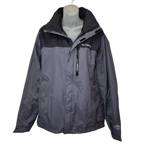 Columbia Omni-Tech Pouration Hooded Rain Jacket Vented Waterproof Size ...