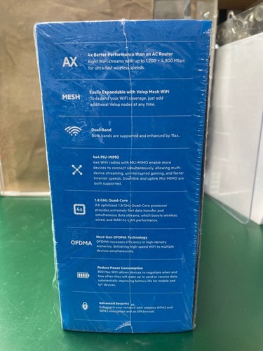 Linksys AX6000 Dual-Band Mesh Wi-Fi 6 Router - Black for sale online | eBay