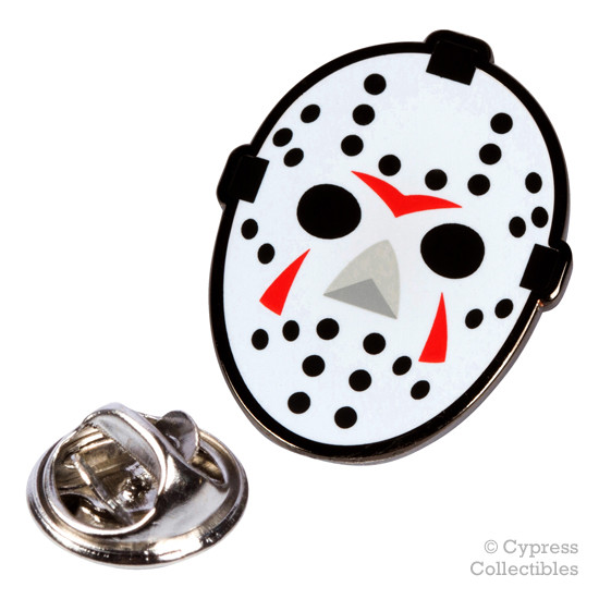 HOCKEY GOALIE ENAMEL LAPEL PIN FRIDAY the 13th JASON MASK TIE TACK ...