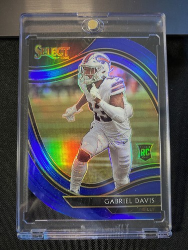 2020 Select GABRIEL DAVIS Rookie Card Blue Prizm Die Cut #382 Bills ...