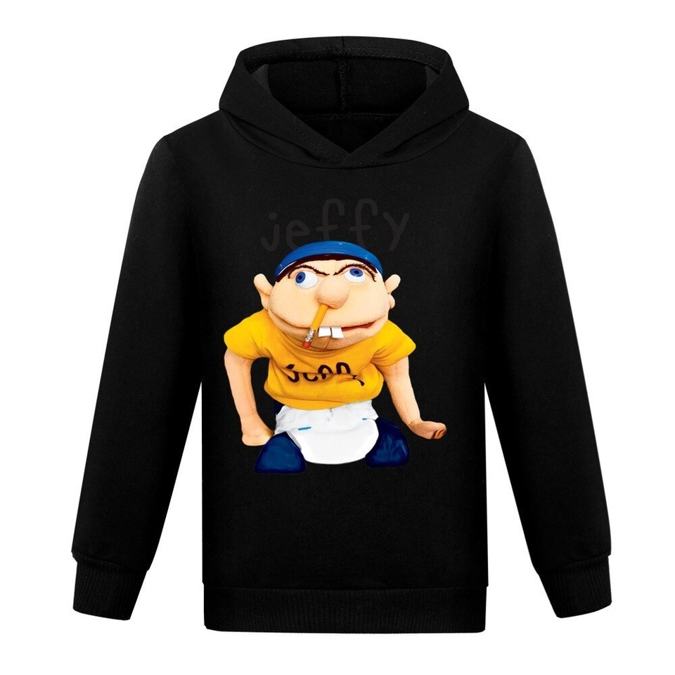 New Jeffy Boys Girls Casual Long Sleeve Hoodies Hooded Sweatshirt Tops ...