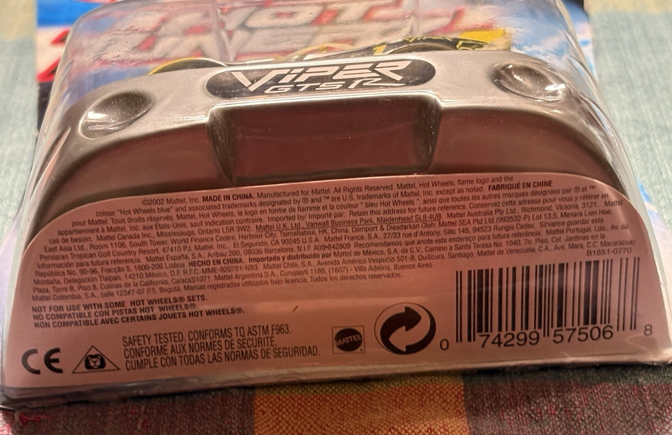 🔥 HOT TUNERZ 2002 DODGE VIPER GTS-R *BF GOODRICH TIRES ~ HOT WHEELS # ...