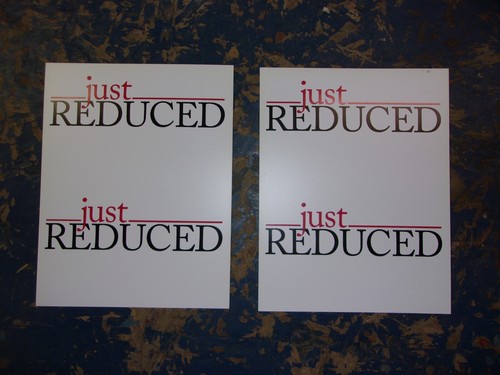 Lot of 20 just REDUCED Plastic Sale Signs | eBay