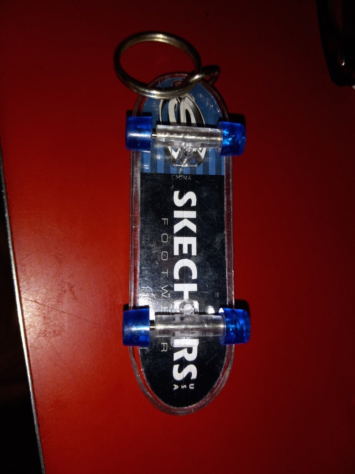 Vtg Sketchers Footwear Skateboard / Fingerboard Advertising Keychain | eBay