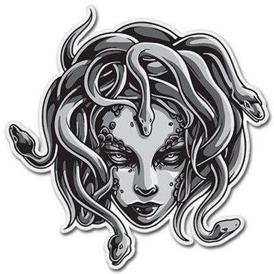 Medusa Car Vinyl Sticker - SELECT SIZE | eBay