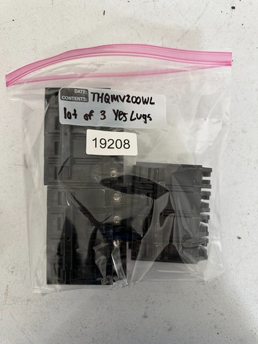 GE General Electric THQMV200WL Main Circuit Breaker 200 Amp, (Lot of 3 ...