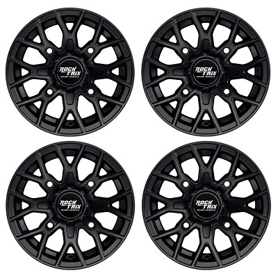 14" RockTrix RT104 14x7 ATV Wheels (4x110 74mm Bore 5+2 Offset) for IRS ...