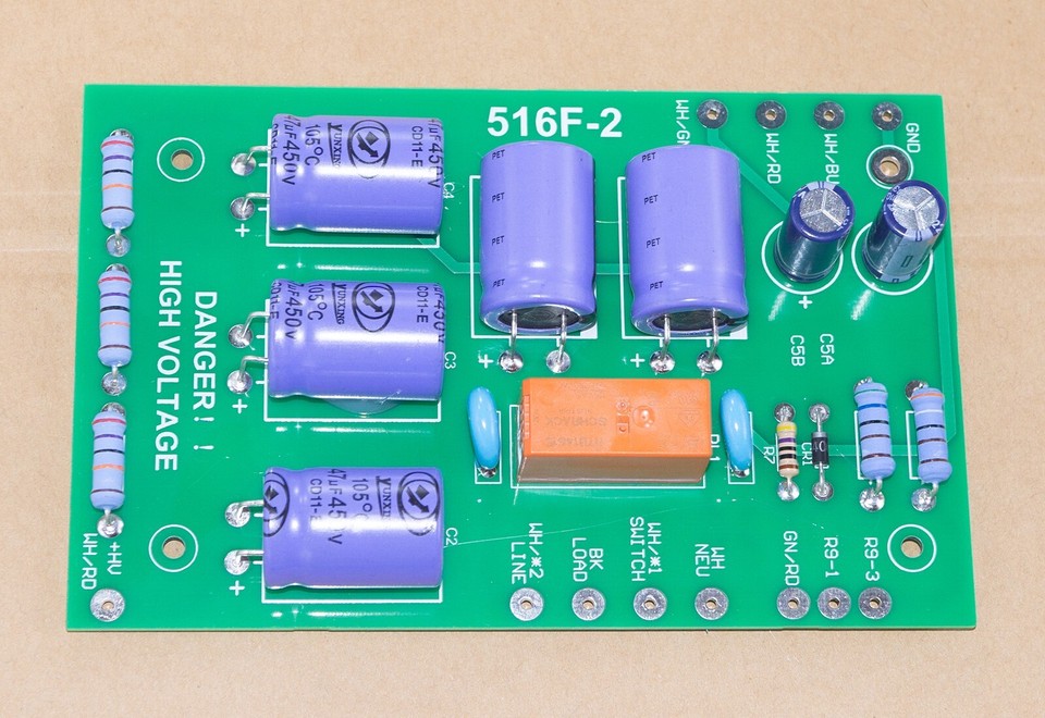 Collins 516F-2 Power Supply Board Kit W/ Relay Caps Diodes Assembled ...