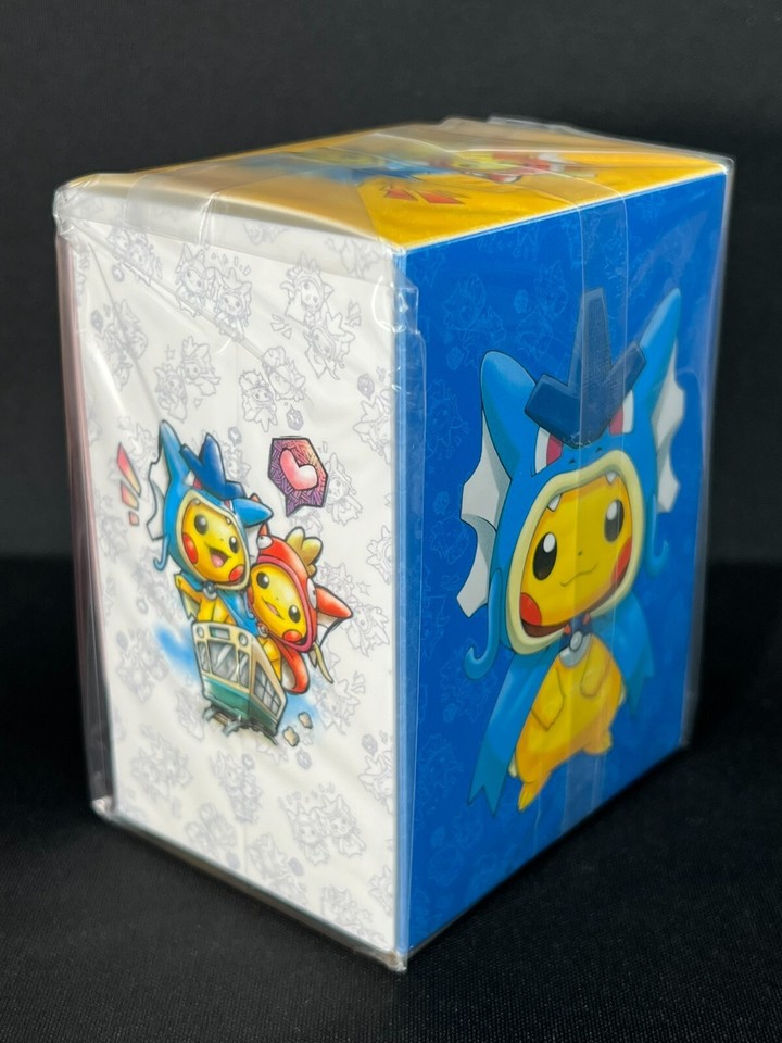 Gyarados & Magikarp Poncho Wearing Pikachu Deck Box Pokemon Center ...