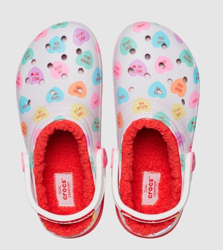 Crocs x Sweethearts Limited Edition Classic Fur Lined Women 6 /Men’s 4 ...