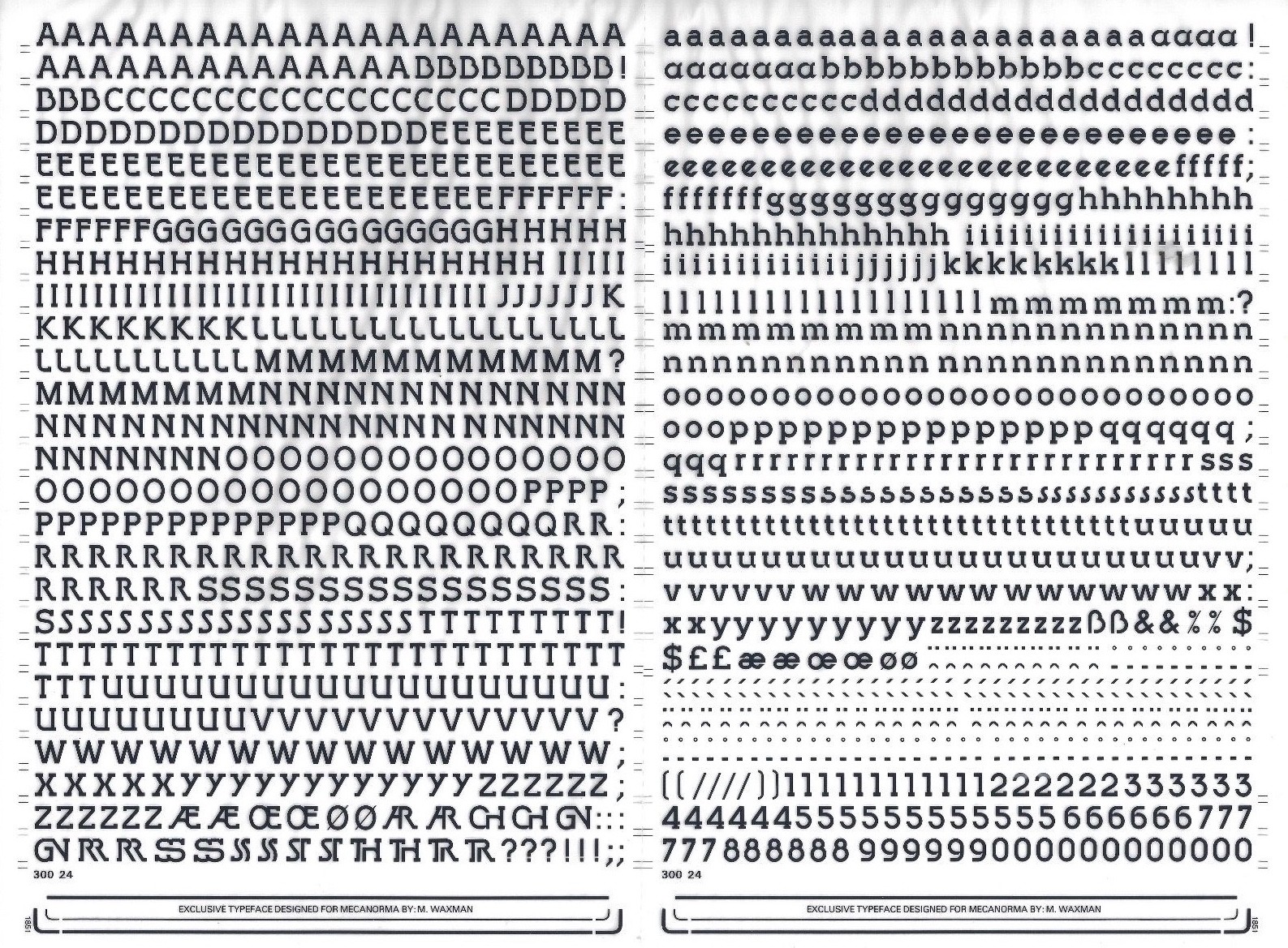 MECANORMA Transfers Lettering A3, #360 Fonts,Typo, SURPRISE MEDIUM 7mm ...