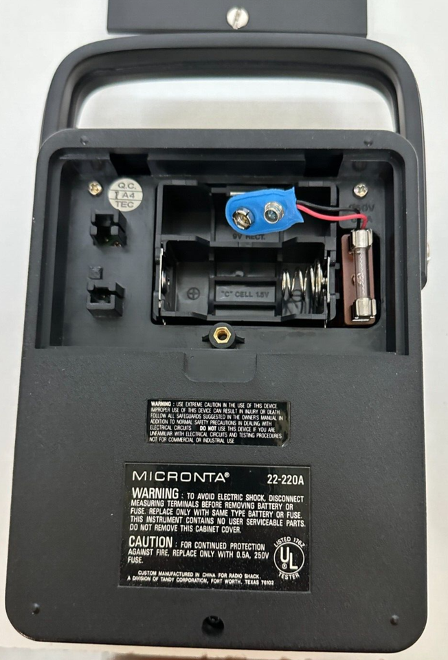 Micronta 22-220A FET Multimeter - Tested Not Working Sold as Parts AS ...