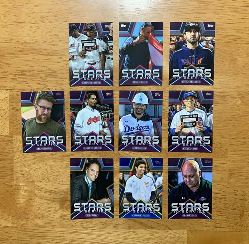 2021 TOPPS BASEBALL STARS IN SERVICE (10) Cards- Ripken,Rizzo,Betts ...