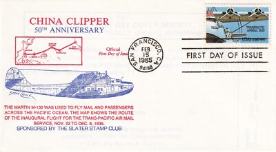 STAMP SCOTT C115 "Martin M-150 China Clipper" 44 CENT 1985 FDC - B | eBay